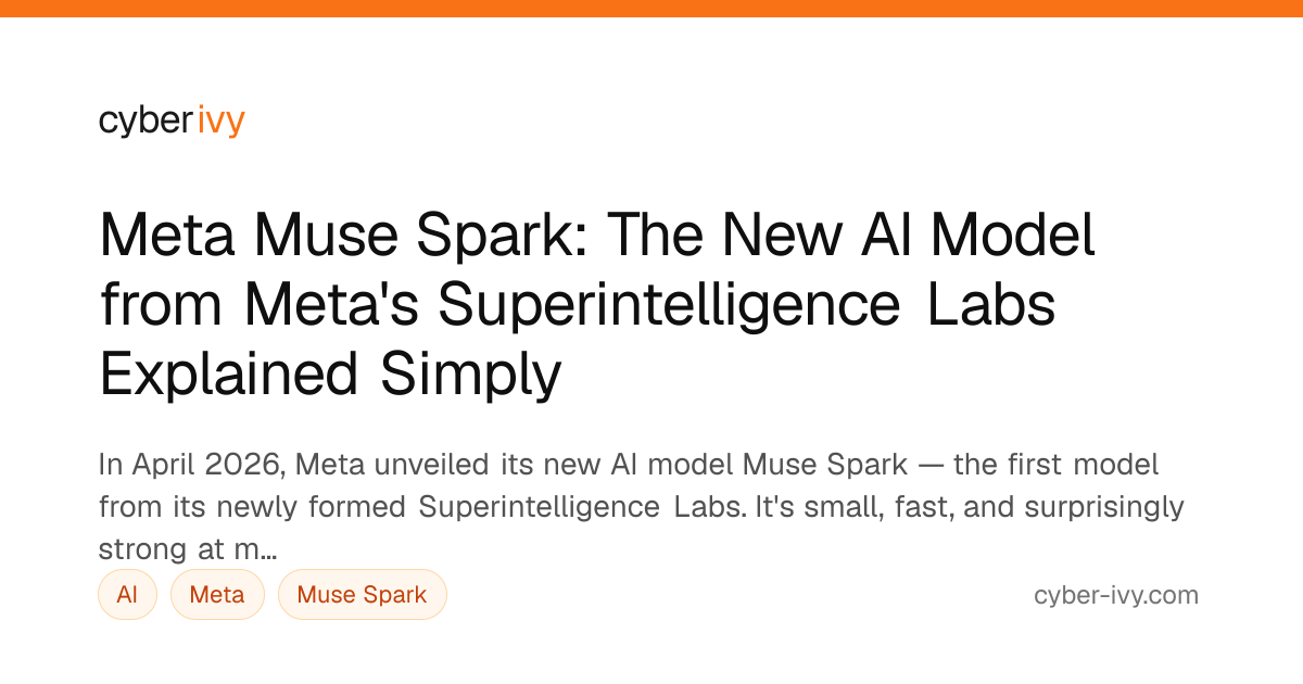 Meta Muse Spark 2026: Everything About Meta's New Flagship AI Model ...